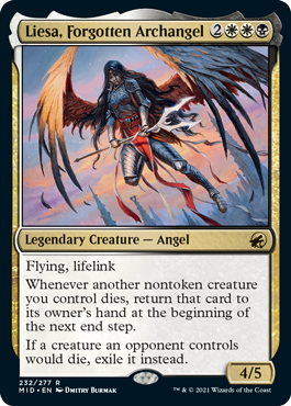 Liesa, Forgotten Archangel MtG Art from Innistrad: Midnight Hunt Set by Dmitry Burmak - Art of ...