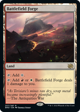Battlefield Forge MtG Art from The Brothers' War Set by Thomas Stoop - Art of Magic: the Gathering