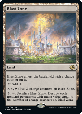 Blast Zone MtG Art from The Brothers' War Set by Jorge Jacinto - Art of Magic: the Gathering