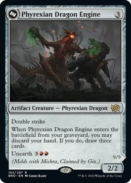 Phyrexian Dragon Engine MtG Art from The Brothers' War Set by Chris Rahn - Art of Magic: the ...