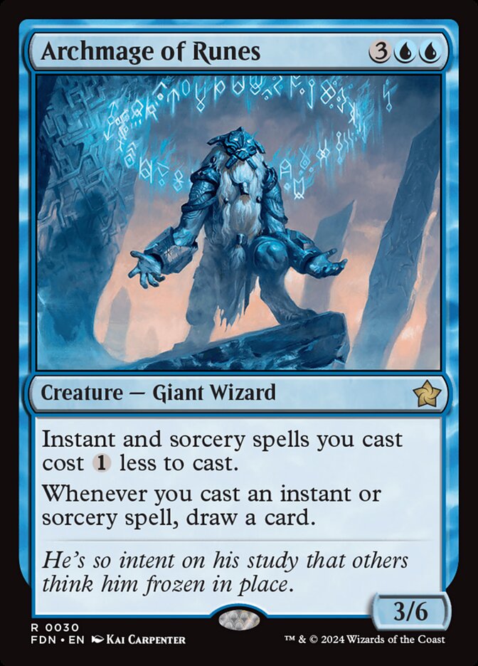 Archmage Of Runes Mtg Art From Foundations Set By Kai Carpenter Art Of Magic The Gathering
