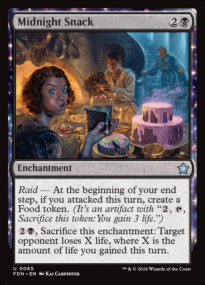 Midnight Snack MtG Art from Foundations Set by Kai Carpenter - Art of Magic: the Gathering