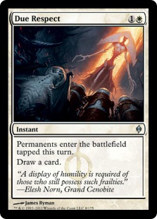 Due Respect MtG Art from New Phyrexia Set by - Art of Magic: the Gathering