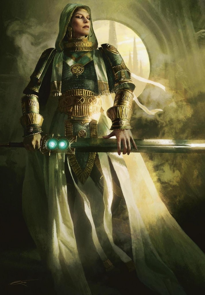 MtG Art: Elspeth Tirel from Scars of Mirrodin Set by Michael Komarck ...