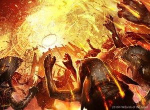Furnace Celebration MtG Art from Scars of Mirrodin Set by Svetlin ...