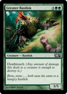 Greater Basilisk MtG Art from Magic 2011, Magic 2012 Set by James Ryman ...