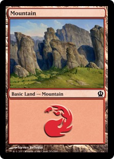 Mountain (Theros) MtG Art from Theros Set by Steven Belledin - Art of ...