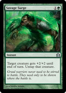 Savage Surge MtG Art from Return to Ravnica Set by Svetlin Velinov ...