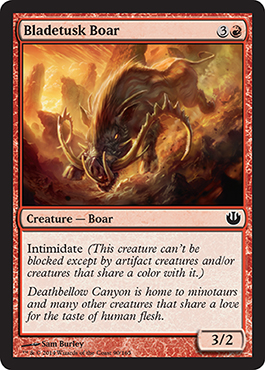Bladetusk Boar MtG Art from Journey into Nyx Set by Sam Burley - Art of ...