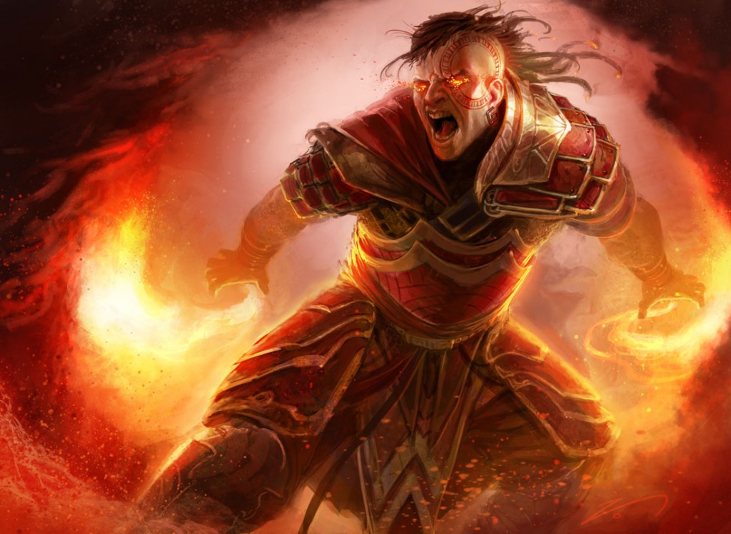 Crimson Mage MtG Art from Magic 2014 Set by Izzy - Art of Magic: the ...