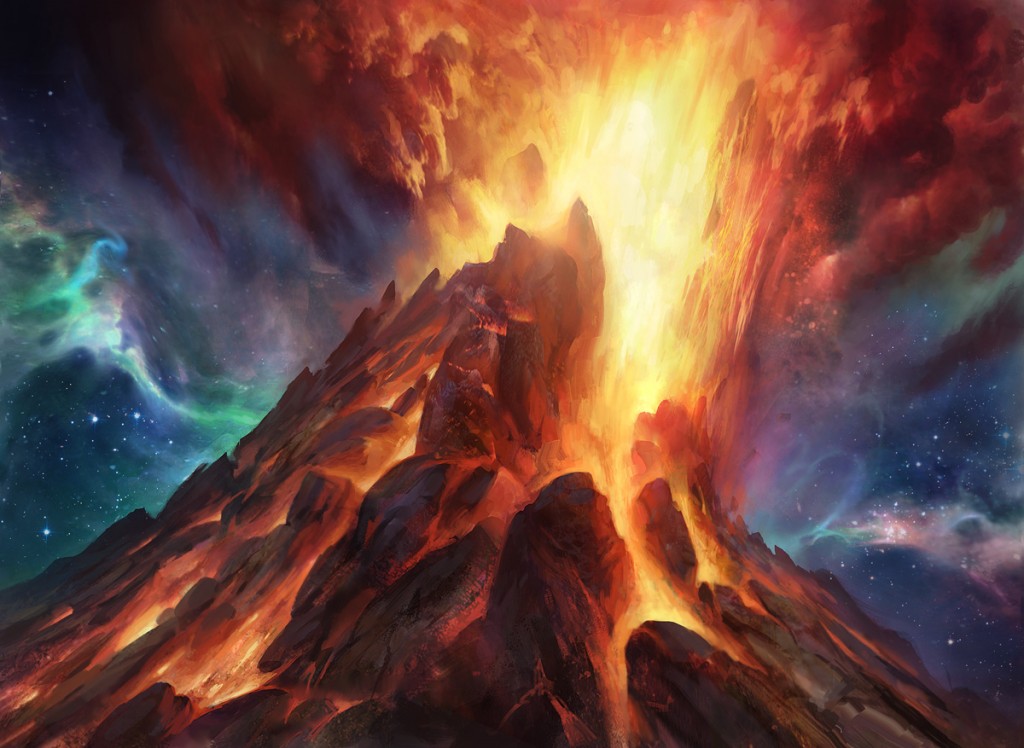 Peak Eruption MtG Art from Theros Set by Adam Paquette - Art of Magic ...