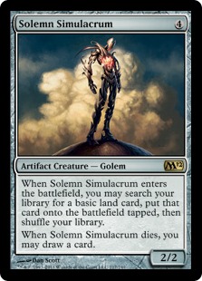 Solemn Simulacrum MtG Art from Magic 2012 Set by Dan Scott - Art of ...