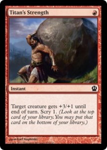 Titan's Strength MtG Art from Theros Set by Karl Kopinski - Art of ...