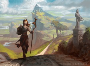 Voyaging Satyr MtG Art from Theros Set by Tyler Jacobson - Art of Magic ...