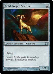 Gold-Forged Sentinel MtG Art from Journey into Nyx Set by James Zapata ...