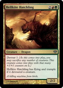 Hellkite Hatchling MtG Art from Conflux Set by Daarken - Art of Magic ...