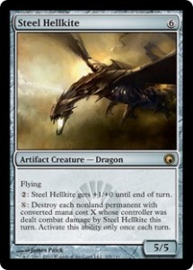 Steel Hellkite MtG Art from Scars of Mirrodin Set by James Paick - Art of Magic: the Gathering