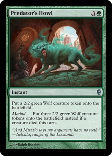 Predator's Howl MtG Art from Conspiracy Set by Ralph Horsley - Art of ...