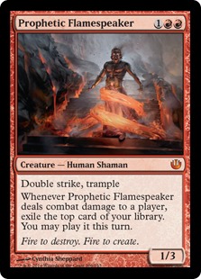 Prophetic Flamespeaker MtG Art from Journey into Nyx Set by Cynthia ...