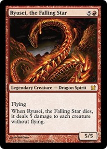 Ryusei, the Falling Star MtG Art from Champions of Kamigawa, Modern ...