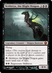 Skithiryx, the Blight Dragon MtG Art from Scars of Mirrodin Set by ...