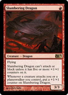 Slumbering Dragon MtG Art from Magic 2013 Set by Chris Rahn - Art of ...