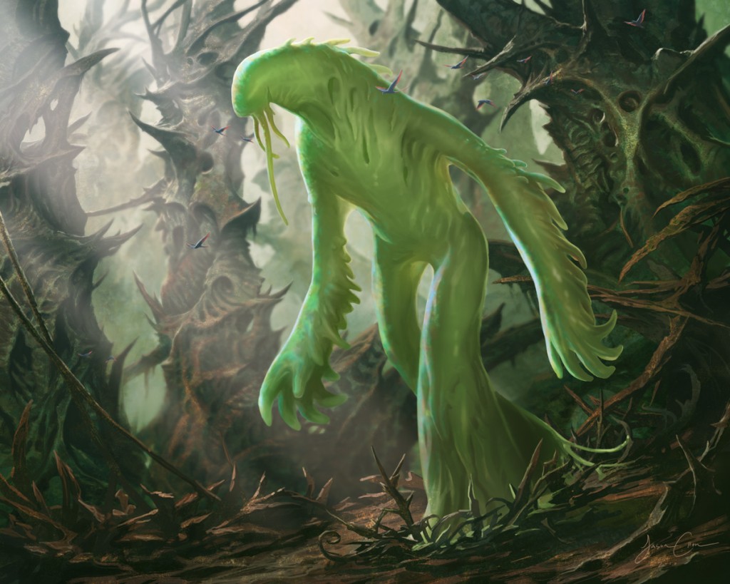 Liege of the Tangle MtG Art from Scars of Mirrodin Set by Jason Chan ...