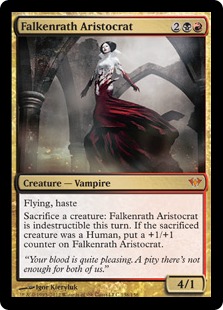 Falkenrath Aristocrat MtG Art from Dark Ascension Set by Igor Kieryluk ...