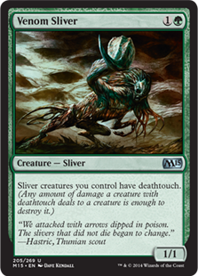 Venom Sliver MtG Art from Magic 2015 Set by Dave Kendall - Art of Magic ...