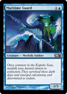 Maritime Guard MtG Art from Magic 2011 Set by Allen Williams - Art of ...