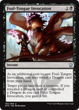 Foul-Tongue Invocation MtG Art from Dragons of Tarkir Set by Daarken ...