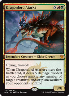 Dragonlord Atarka MtG Art from Dragons of Tarkir Set by Karl Kopinski ...