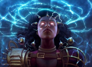 Brainstorm MtG Art from Conspiracy Set by Willian Murai - Art of Magic ...