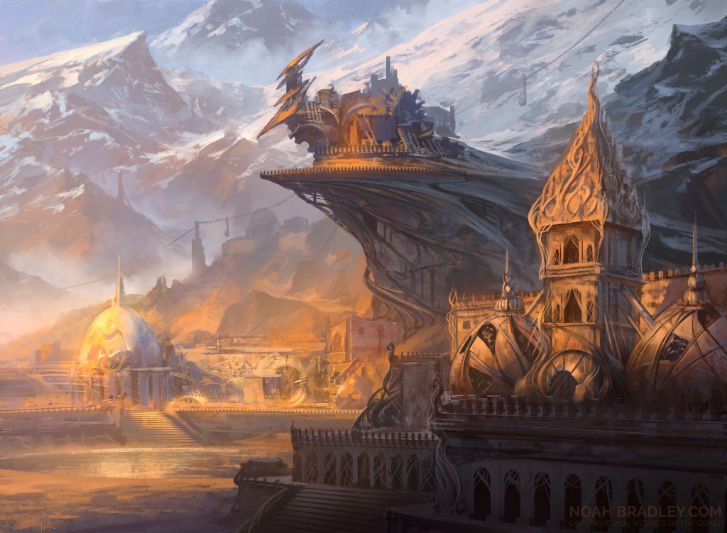 Mountain MtG Art from Magic Origins Set by Noah Bradley - Art of Magic ...