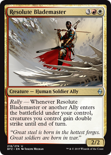 Resolute Blademaster MtG Art from Battle for Zendikar Set by Joseph ...
