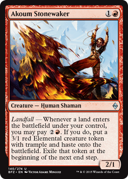 Akoum Stonewaker MtG Art from Battle for Zendikar Set by Victor Adame ...