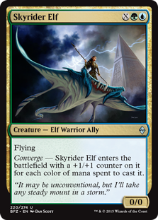 Skyrider Elf MtG Art from Battle for Zendikar Set by Dan Scott - Art of ...