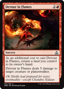 Devour in Flames MtG Art from Oath of the Gatewatch Set by Svetlin ...