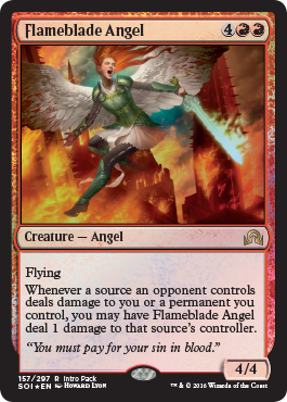 Flameblade Angel (Promo) MtG Art from Shadows over Innistrad Set by ...