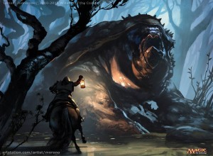 Silburlind Snapper MtG Art from Shadows over Innistrad Set by Tomasz ...