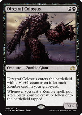 Diregraf Colossus MtG Art from Shadows over Innistrad Set by Vincent ...
