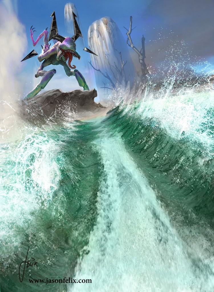 Kozilek's Shrieker MtG Art from Oath of the Gatewatch Set by Jason ...