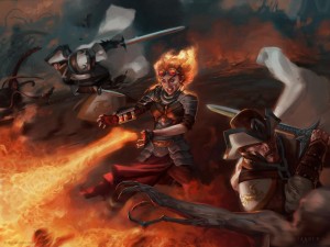 Collective Defiance MtG Art from Eldritch Moon Set by Kieran Yanner ...