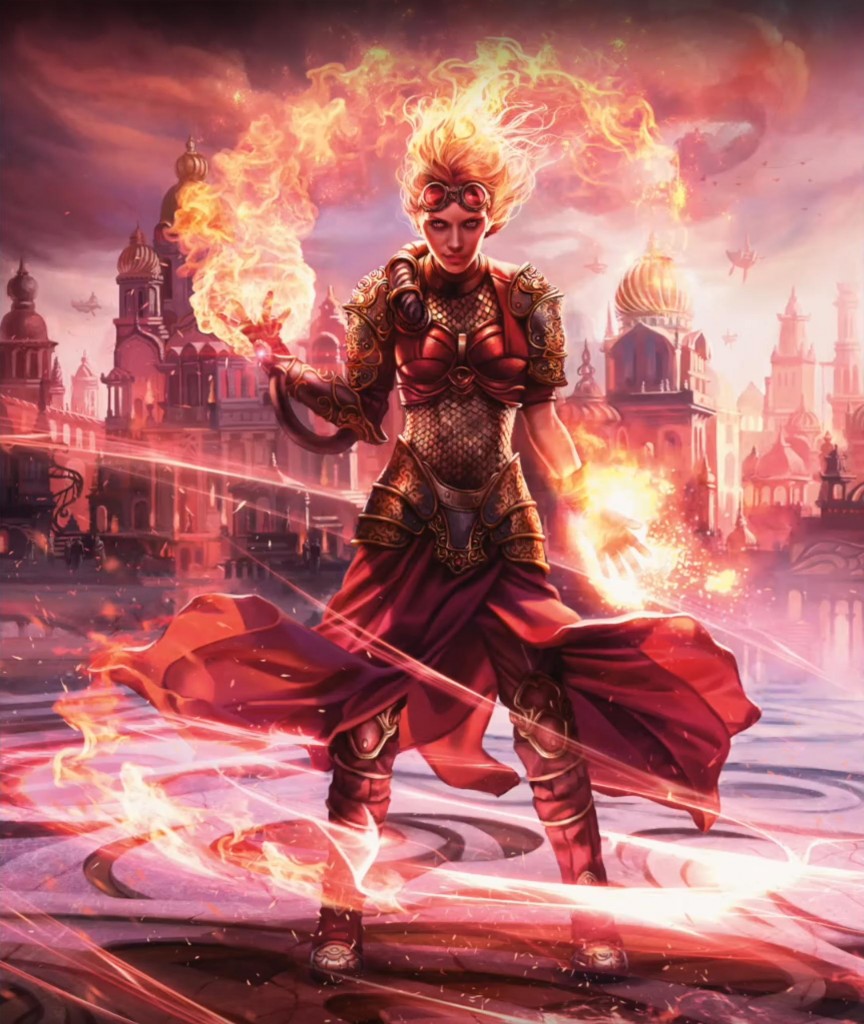 Chandra, Torch of Defiance MtG Art from Kaladesh Set by Magali Villeneuve - Art of Magic: the ...