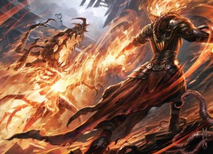 Incendiary Flow MtG Art from Eldritch Moon Set by Raymond Swanland ...