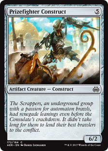 Prizefighter Construct MtG Art from Aether Revolt Set by Daniel ...