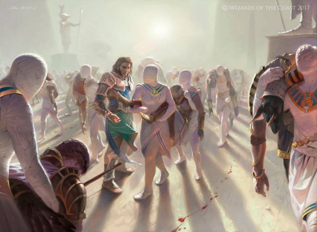 Anointed Procession MtG Art from Amonkhet Set by Victor Adame Minguez - Art of Magic: the Gathering