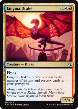 Enigma Drake MtG Art from Amonkhet Set by Steve Argyle - Art of Magic ...