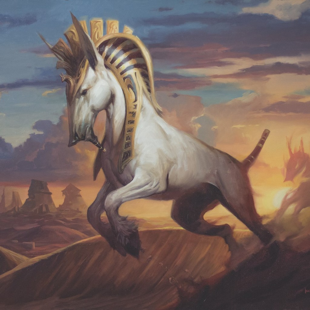 Crested Sunmare MtG Art from Hour of Devastation Set by Lucas Graciano ...