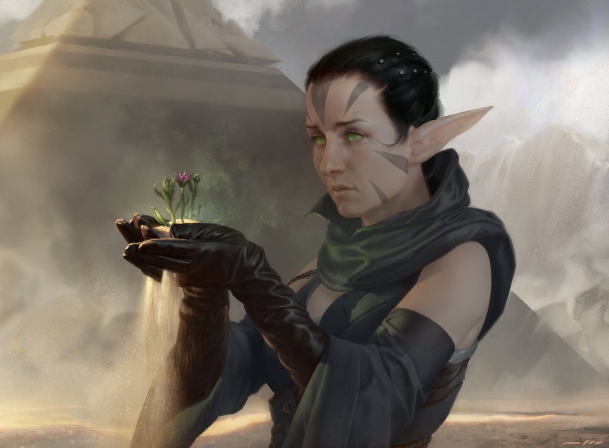 Nissa’s Encouragement MtG Art from Hour of Devastation Set by Tommy ...